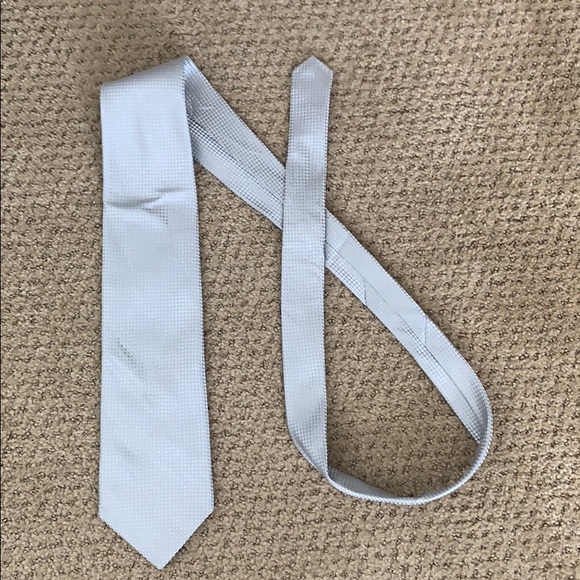 Nicole Miller | Accessories | Mens Silk Silver Tie | Poshmark